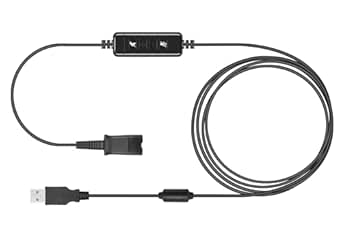 Amazon.com: QD headset USB Adapter Cable Compatible with Plantronics QD ...