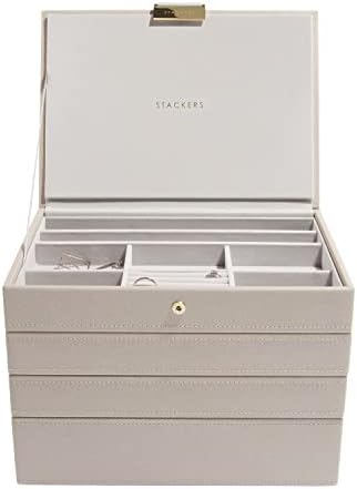 Stackers Mink Classic Medium Jewellery Box, Set of 4 : Amazon.co.uk ...