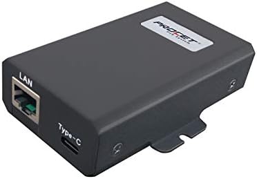 Procet Gigabit USB Type C PoE Splitter,IEEE802.3bt PoE++ Input to USBC Device 5V,9V,12V,15V,20V ...