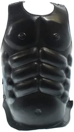 Amazon.com: Medieval Gladiator Steel Armor Black Leather Chestplate ...