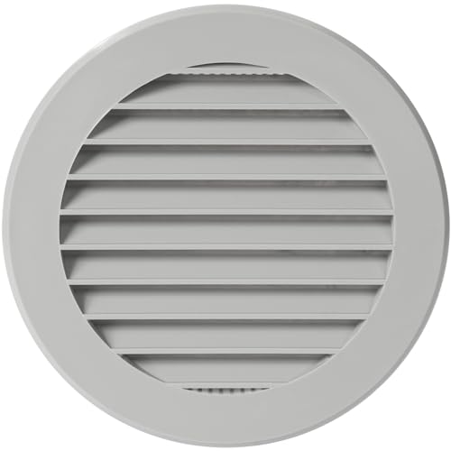 4” Inch / 100 mm Plastic Vent Cover Gray – Round Soffit Vent – Exhaust ...
