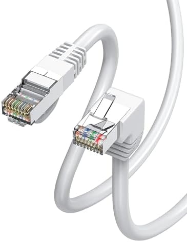 JUXINICE Cat6 Ethernet Cable White 3.3FT UTP CAT 6 Ethernet Patch Cable ...