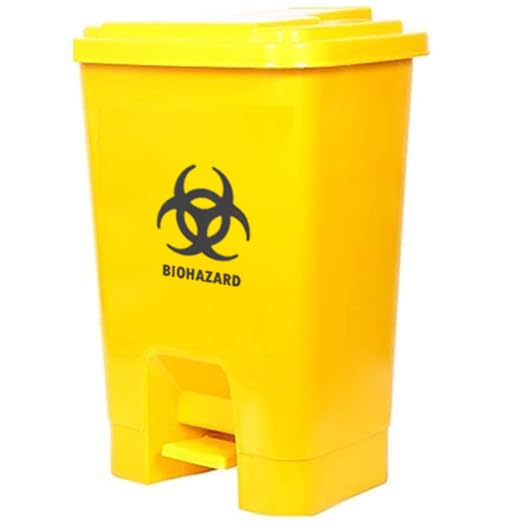 LISAMED Biomedical Waste Bins | Pedal Dustbins for Hospitals (30 Litres ...