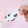 Amazon.com: Bicuzat Ceramic Cow Pattern Measuring Spoons Set for Dry or ...