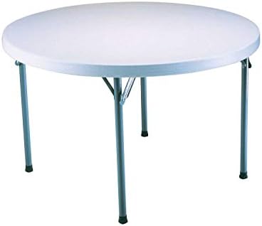Amazon.com: Lifetime 22960 Folding Round Table, 4 Feet, White Granite ...