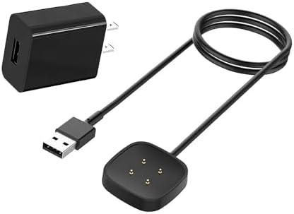 Amazon.com: for Versa 4 Charger Versa 3 Charging Cable Wall Plug ...