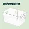 Amazon.com: RUBOXA Shatterproof Clear Plastic Storage Bins for kitchen ...