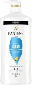 Pantene Classic Clean, 2-in-1 Shampoo & Conditioner, 820 mL : Amazon.ca ...