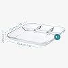 Amazon.com | Navaris Glass Divided Plates (Set of 2) - 4 Section ...
