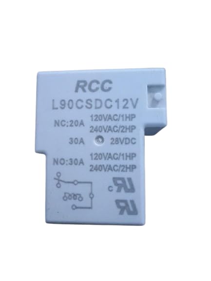 RCC L90CSDC 12V T Type Original Relay, PCB Mountable, 30A, Pack of 5 : Amazon.in: Industrial ...