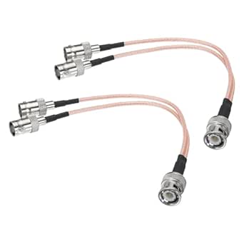 Amazon.com: MECCANIXITY 2Pcs 0.5FT/15cm RG316 Coaxial Cables BNC Splitter Cable BNC Male to Dual ...