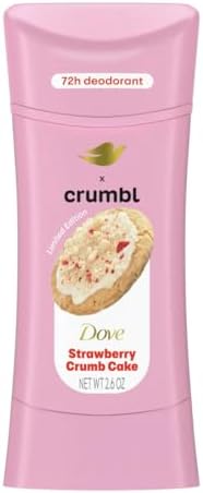 Amazon.com : Dove x Crumbl 1 Pack Deodorant Stick Crumbl Strawberry ...