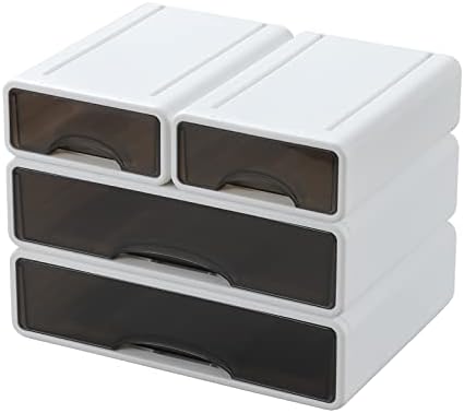 Amazon.com : 5 Pcs Desk Storage Box Drawers Desk Stackable Office ...