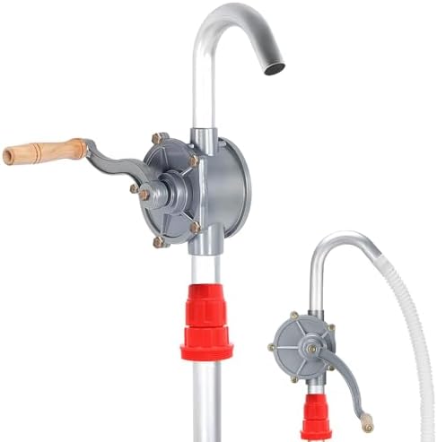 Amazon.com: 55 Gallon Drum Pump, Hand Diesel Transfer Pump, Aluminum Drum Rotary Hand Barrel ...