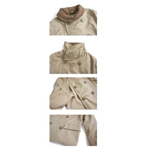 Amazon.co.jp: USタイプ M1938マッキーノコート JC064YN ネイビー M