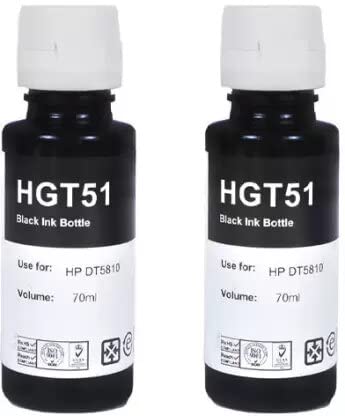 QUINK GT51 Refill Ink for GT 51 Black Ink Bottle Compatible for Tank ...