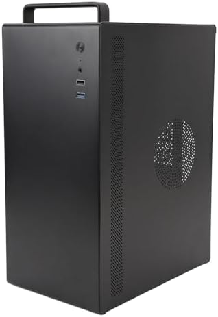 Amazon.com: Micro ATX ITX Case, Desktop PC Case with 0.6mm Full Black ...