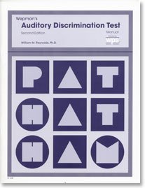 Auditory discrimination test;: Manual of administration, scoring and ...