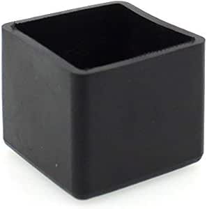 25mm (1") Square Rubber Feet Stoppers for Furniture Table Chair Legs by ...