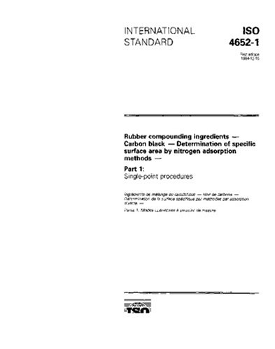 ISO 4652-1:1994, Rubber compounding ingredients - Carbon black ...