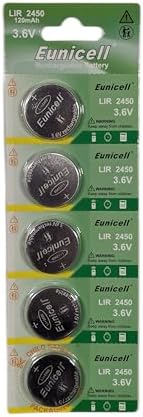 Amazon.com: Milestock 5-Pcs LIR2450 Li-Ion Battery Compatible with LIR ...