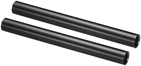 Amazon.com : PATIKIL 6 Inch 15mm Rod, 2 Pack Camera Rods with M12 ...
