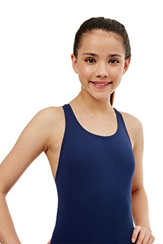 Maru Girl’s Solid Pacer Swimsuit – Navy, 22in – BigaMart