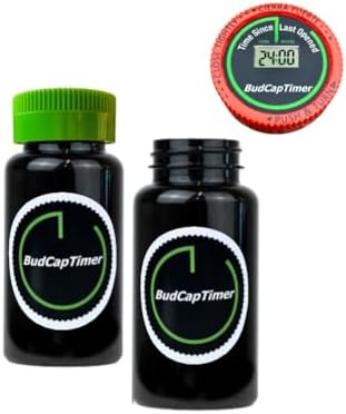 Amazon.com: 2-Pack BudCapTimer - 2 Color Time Since Last Opened ...