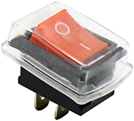 Electronic Spices KCD1 6a 250v Ac 2 Pins Spst Red Color Small Plastic ...