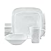 Amazon.com | CORELLE Boutique Cherish Embossed Square 16-pc Set ...
