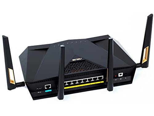 ASUS AX6000 Dual Band WiFi 6 Gaming Router, 8 Ports, Lifetime Security ...