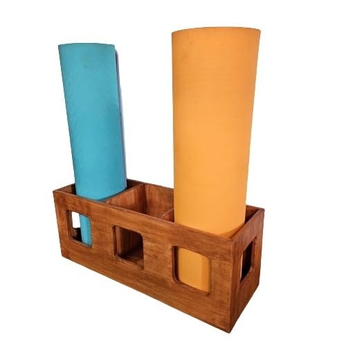 BARISH - Yoga Mat Floor Standing | Wooden Yoga Mat Stand Holder for ...