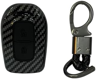 Cloudsale Carbon Fiber ABS Car Key Cover Compatible with Renault Kiger ...