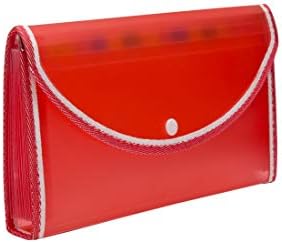 SPS 13 Pocket Mini Expanding File Folder with Button Closure,Label ...