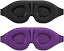 Amazon.com: Sleep Eye Mask for Men Women 2 Pack 3D Contoured Cup ...