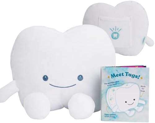 Amazon.com: Tooth Fairy Pillow for Kids with Tooth Pocket, Tugs The ...