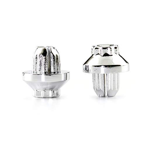 50pcs 8mm Chrome Wheel Rim Rivets Plastic Nuts Rim Lip Replacement ...