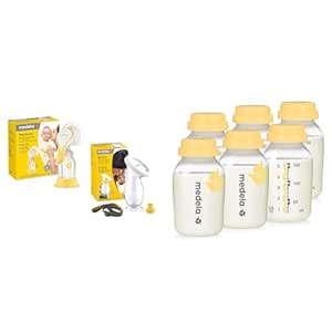 Amazon.com : Medela Manual Breast Pump Set - Perfect Pair Bundle, Includes Harmony Manual Breast ...
