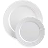 Amazon.com: Mozaik Premium Plastic Pearl Plate Set, 40 pieces