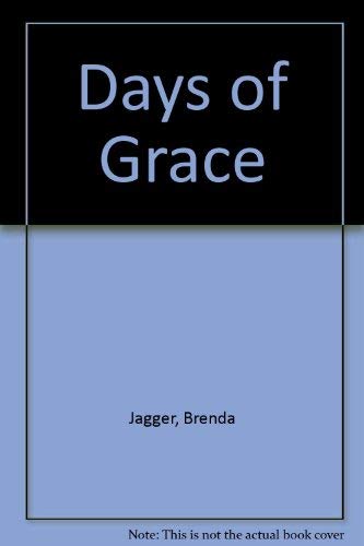 Amazon.com: Days of Grace: 9780517469125: Jagger, Brenda: Books
