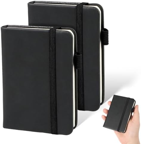 Mulaibdin 4 Pcs Pocket Notebook, Small Notebooks Pocket Size, A7 ...