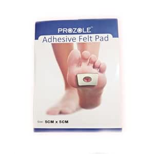 Prozole Adhesive Felt Pads, 5x5 cm, for Feet, Dressing Pad : Amazon.in ...