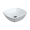 JAQUAR ARIA Series Table Top WASH Basin (White) | 420x420x135mm, Square ...