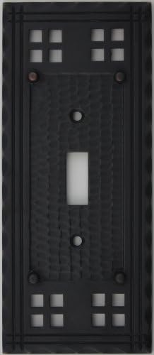 Arts & Crafts Mission Style Oil Rubbed Bronze 1 Gang Single Switch ...