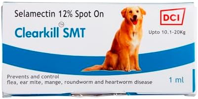 Clearkill SMT Selamectin 12%, Single Pipette Spot on Solution for ...