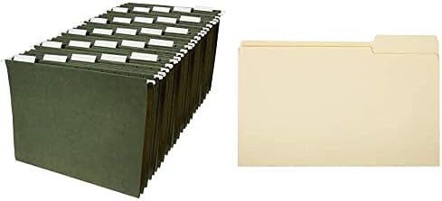 Amazon.com : Amazon Basics Hanging Organizer File Folders - Letter Size ...