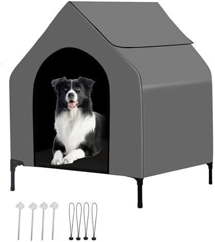 Amazon.com : Fantrek 36" Dog House Outdoor for Medium/Large Breeds ...