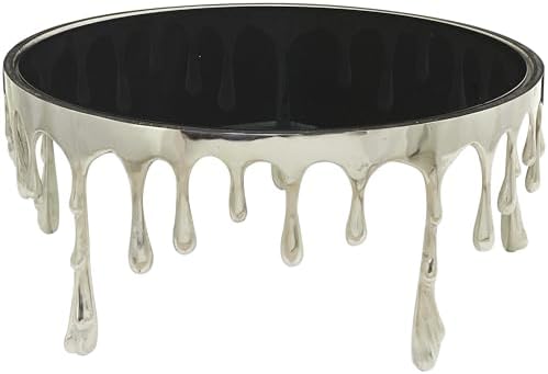 Amazon.com: Deco 79 Aluminum Metal Living Room Coffee Table Melting ...