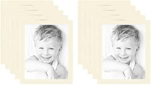 Amazon.com: 16x20 Cream Linen/Ivory Custom Mat for Picture Frame with ...