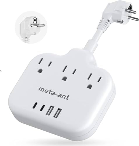 Amazon.com: European Travel Plug Adapter USB C, International Plug ...